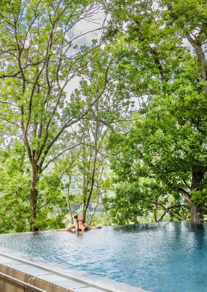 Das Mawell Spa mit Pools, Saunen & Weitblick - Mawell Resort